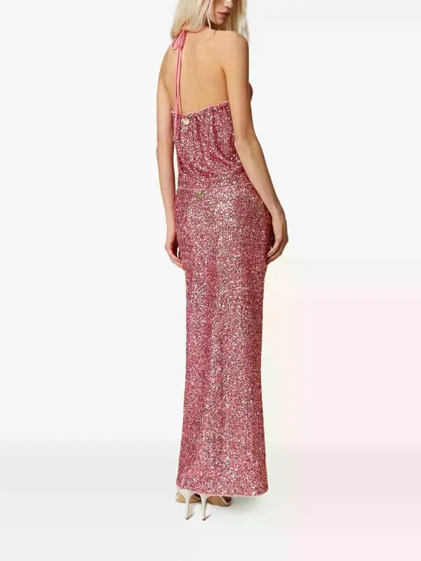 TWINSET Sequin-embellished Maxi Skirt With Slit