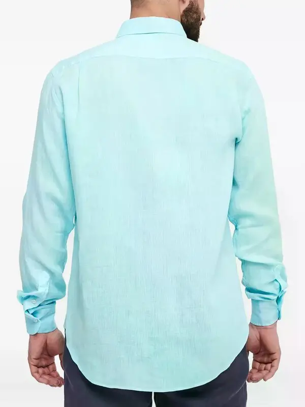 Paul & Shark Long-sleeve Linen Shirt - Blue