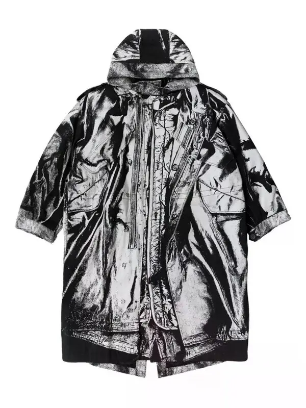 JEAN PAUL GAULTIER Trompe-l'oeil Print Parka