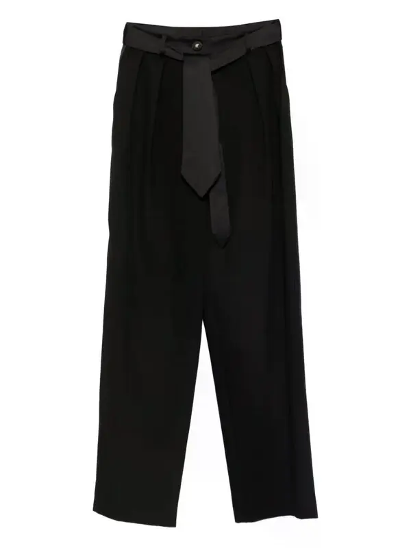 Imperial Tie-belt Pleated Trousers