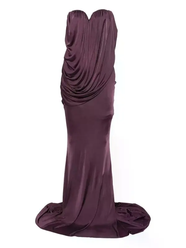 Giuseppe Di Morabito Draped Strapless Gown