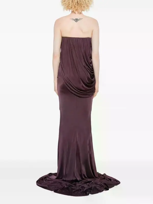 Giuseppe Di Morabito Draped Strapless Gown