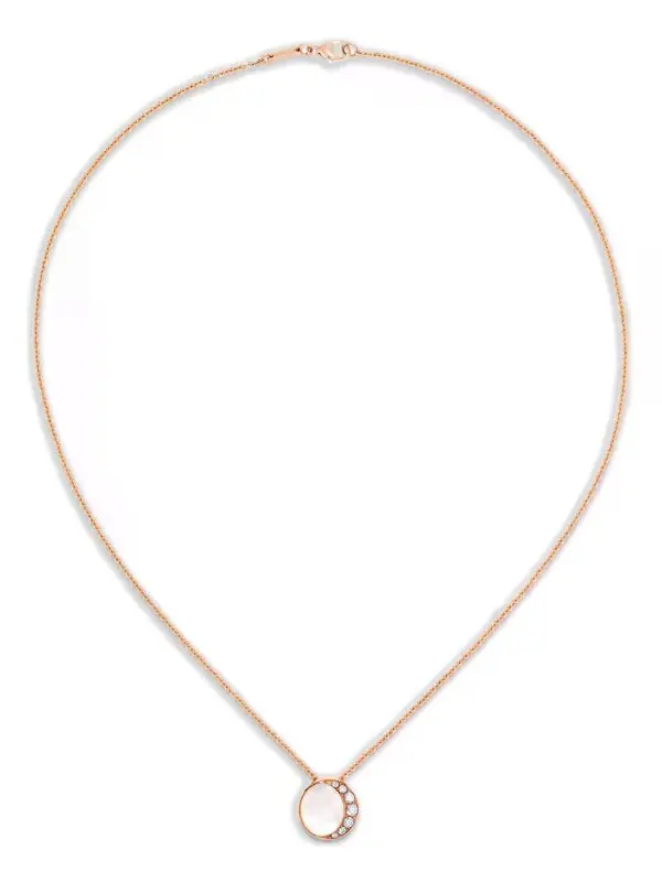 DAVID MORRIS 18k Rose And Diamond Necklace - Gold