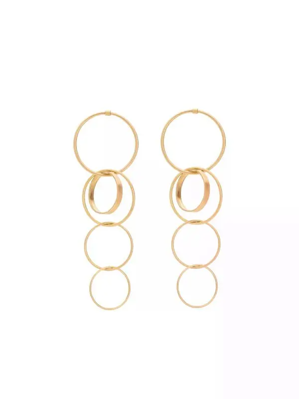LIA DI GREGORIO 18k Yellow Sequenza Dangle Earrings - Gold