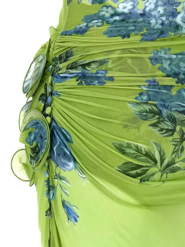 magda butrym green dress Magda Butrym Green Scarf Midi Dress main image 1