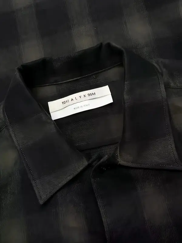 6 MONCLER 1017 ALYX 9SM Plaid-pattern Shirt