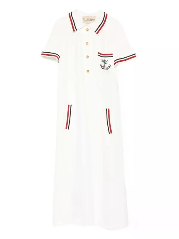 Valentino Garavani Polo Midi Dress - White