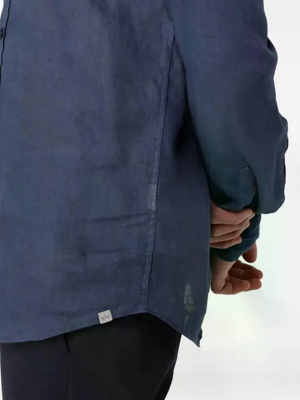 Paul & Shark Long-sleeve Linen Shirt - Blue