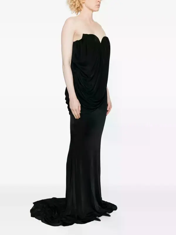 Giuseppe Di Morabito Draped Strapless Gown