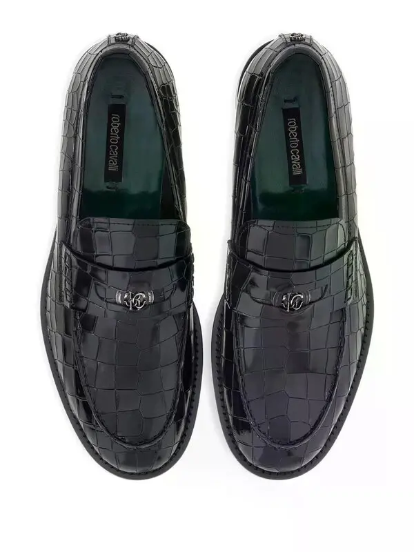 Roberto Cavalli Crocodile-embossed Loafers