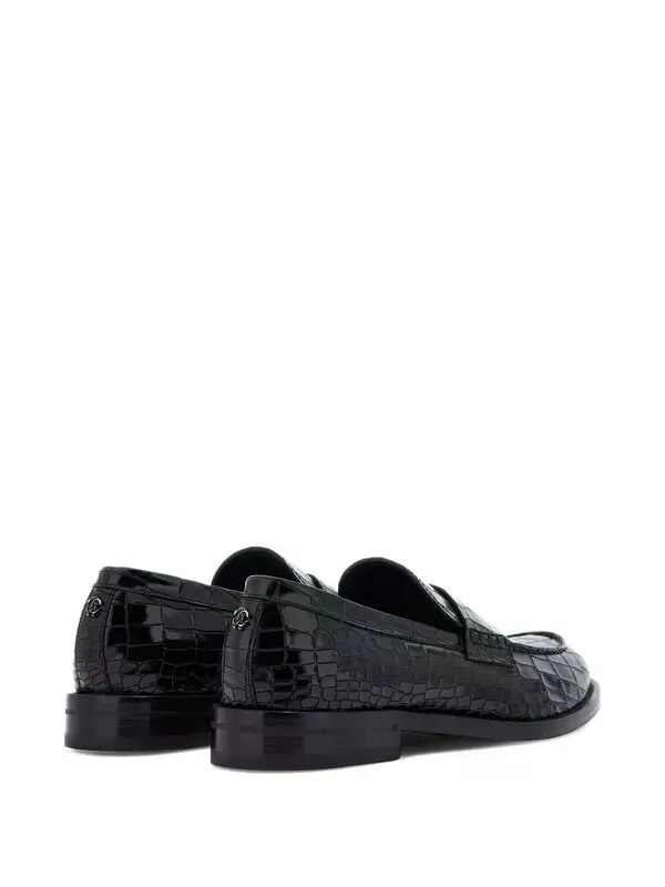 Roberto Cavalli Crocodile-embossed Loafers