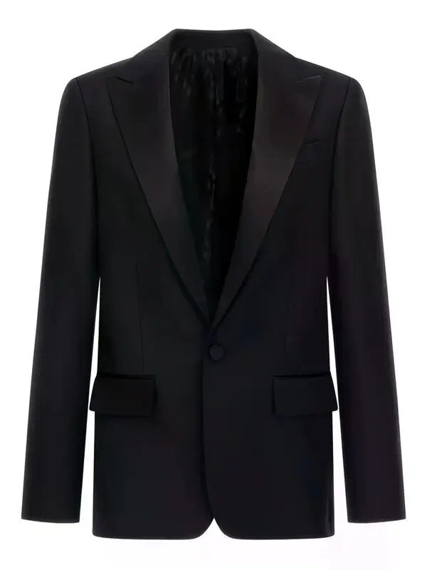 Roberto Cavalli Satin-lapel Single-button Blazer