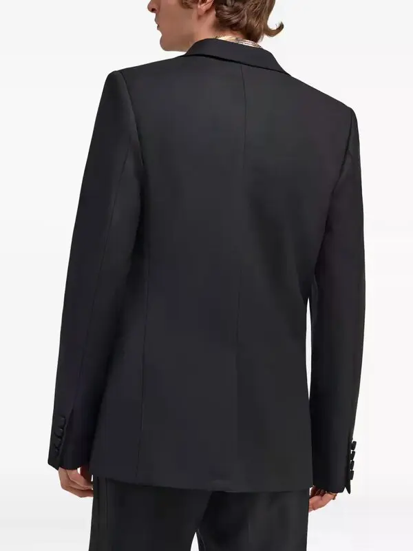 Roberto Cavalli Satin-lapel Single-button Blazer