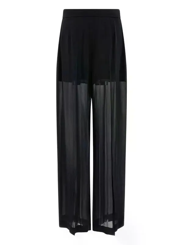 Alberta Ferretti Pleated-front Palazzo Trousers