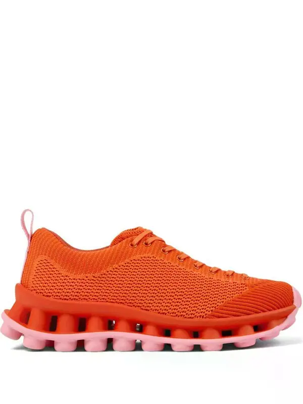 Camper X Sunnei Pelotissima Knitted-fabric Sneakers - Orange