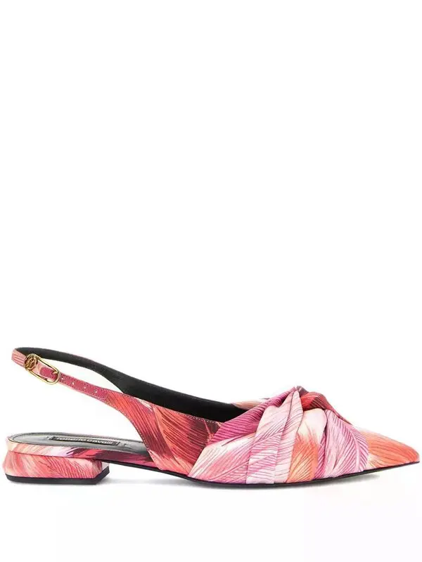 Roberto Cavalli Slingback Knot Ballet Flats