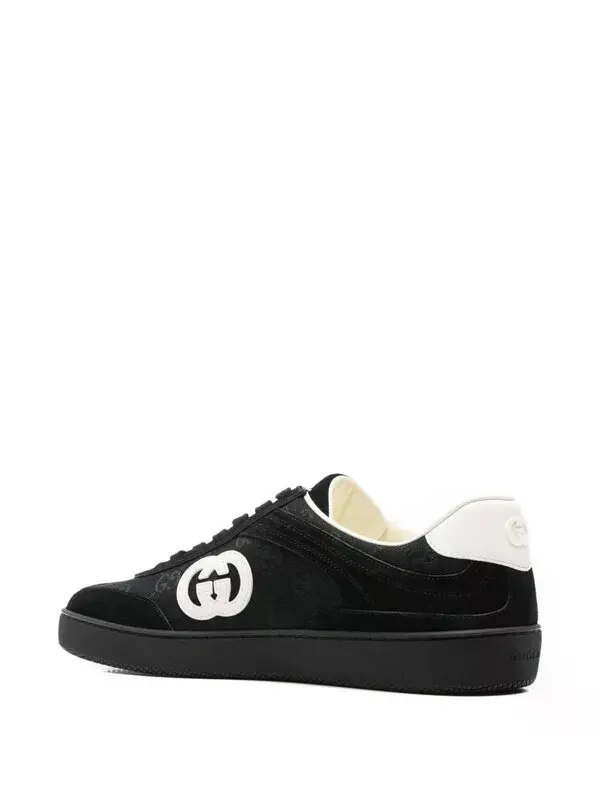 Gucci Monogram Lace-up Sneakers