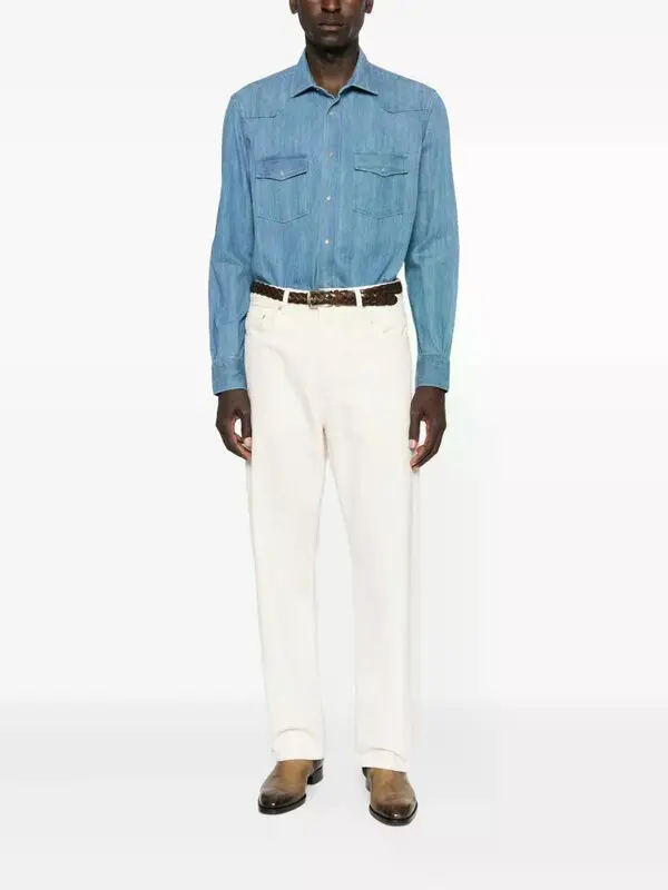 MAZZARELLI Double-pocket Denim Shirt