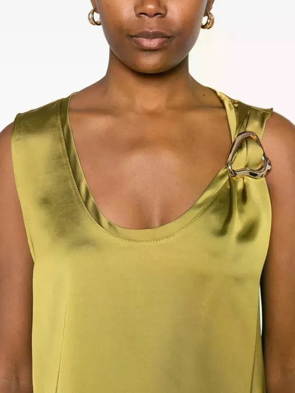 Imperial Ring-embellished Sleeveless Top