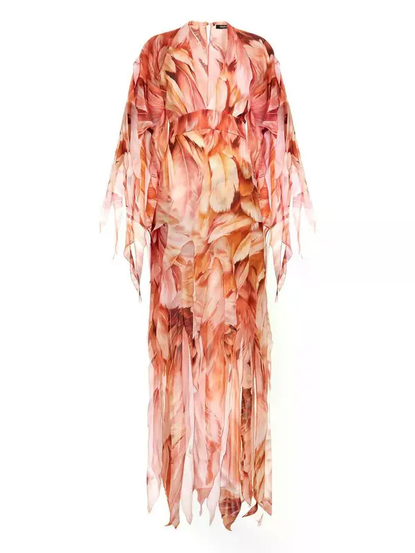Roberto Cavalli Patterned Maxi Dress