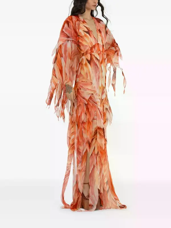 Roberto Cavalli Patterned Maxi Dress