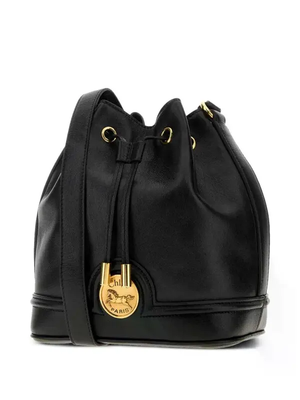 Chloé Leather Bucket Bag - Black