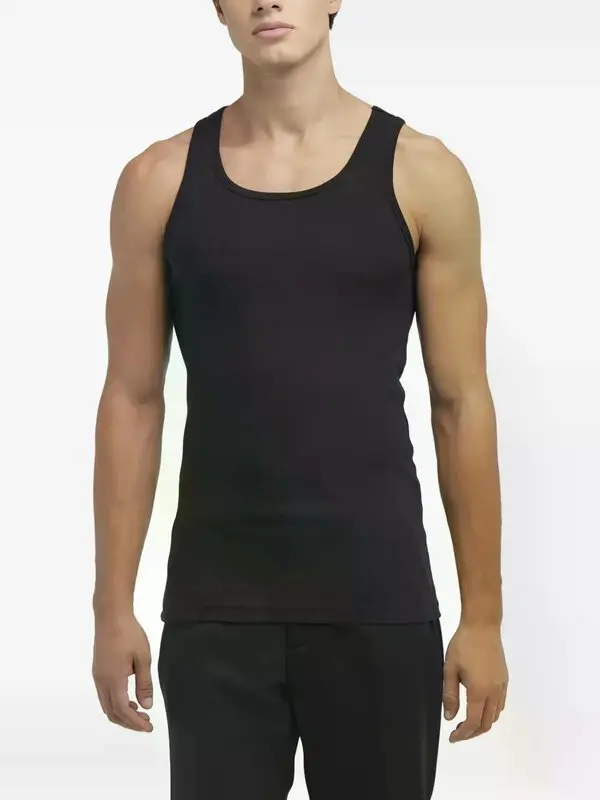 Roberto Cavalli Ribbed Cotton Tank Top