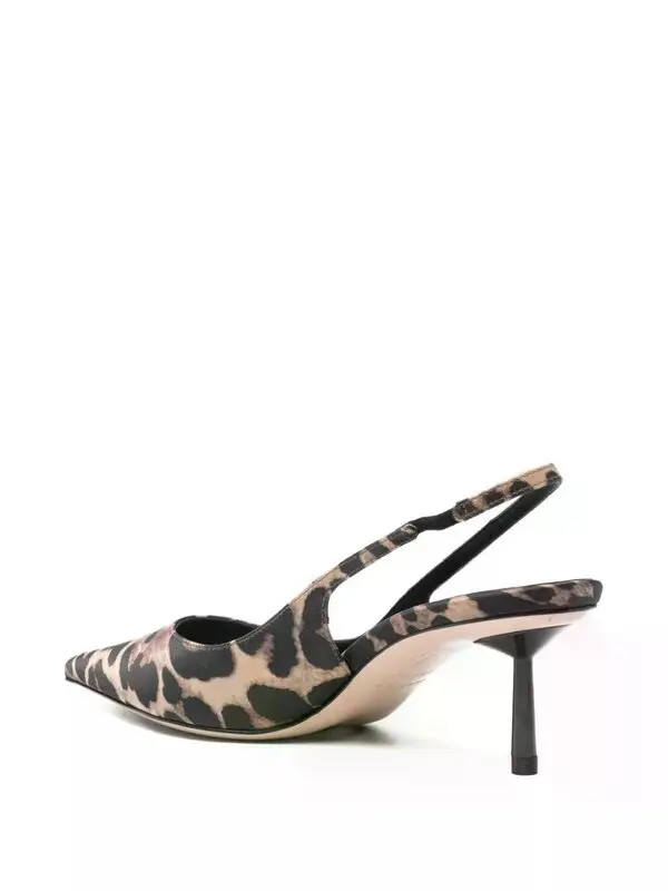 LE SILLA Leopard-print Slingback Pumps