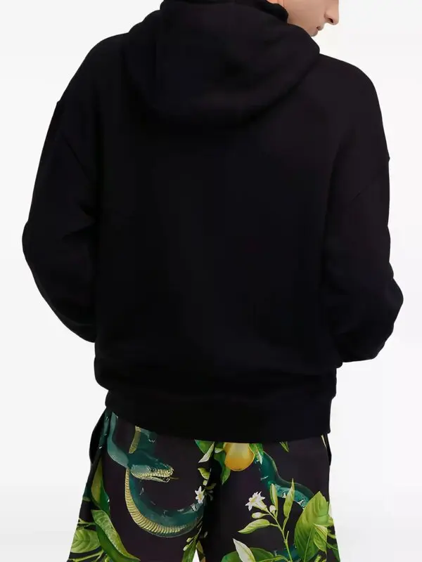Roberto Cavalli Hoodie With Attached Scarf