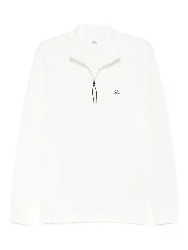 C.P. COMPANY Half-zip Sweatshirt - White