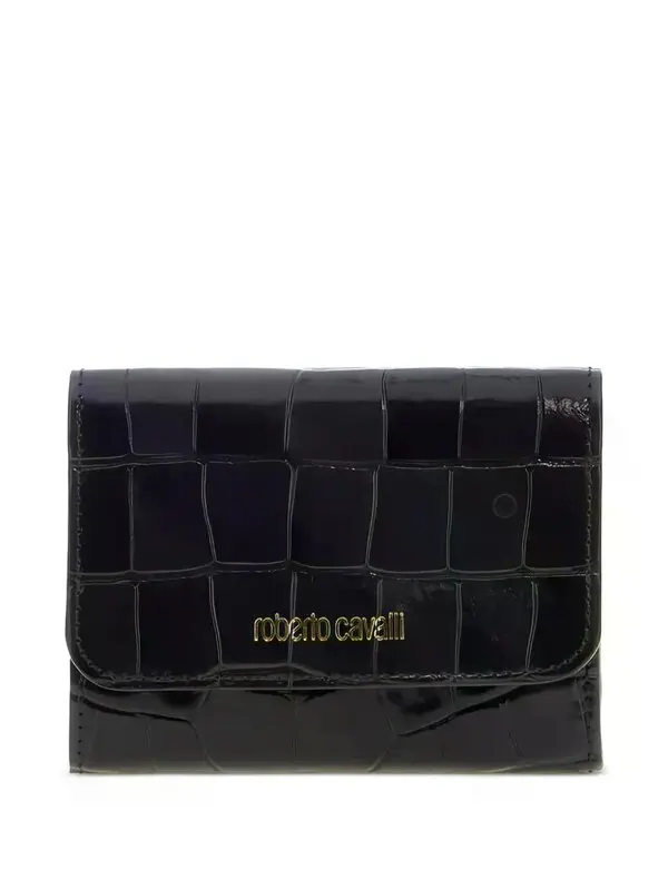 Roberto Cavalli Crocodile-embossed Wallet - Black