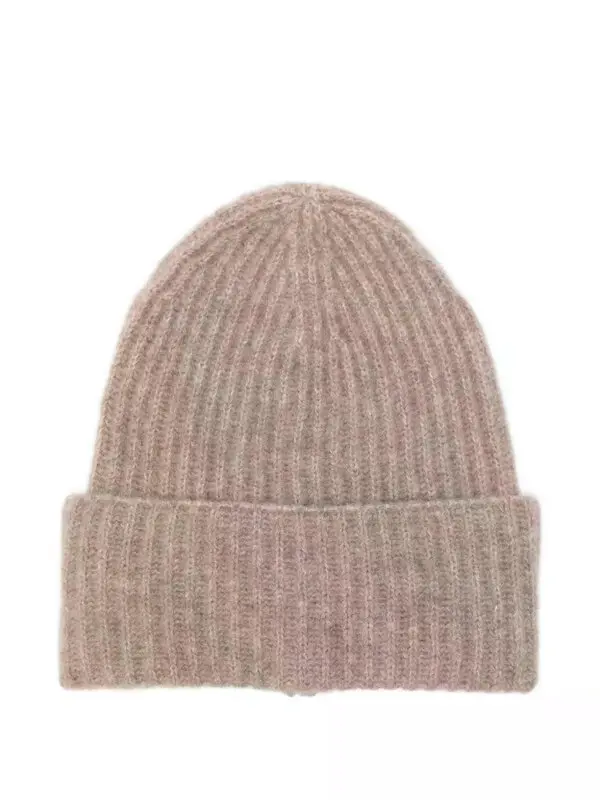 ROBERTO COLLINA Ribbed Beanie - Neutrals