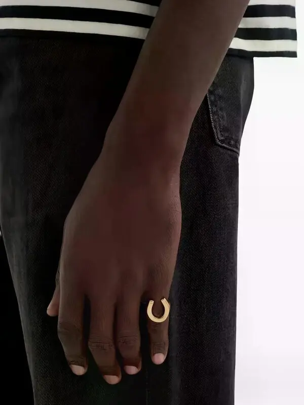TWOJEYS Horseshoe Motif Band Ring - Gold