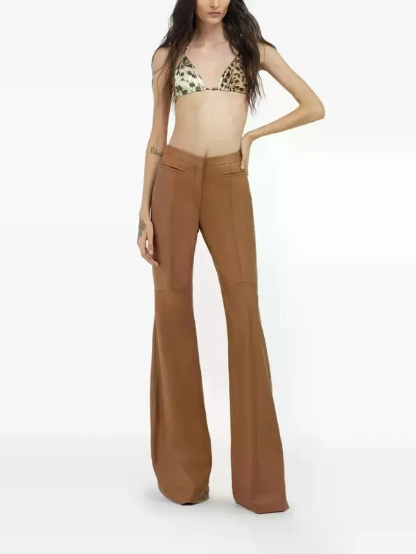 Roberto Cavalli Leopard-print Triangle Bikini Top