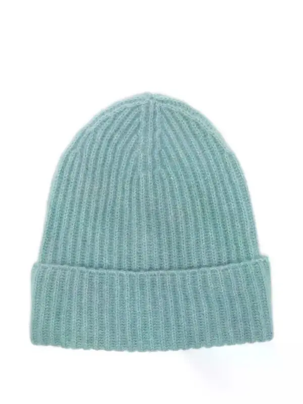 ROBERTO COLLINA Ribbed Cashmere-silk Beanie - Blue