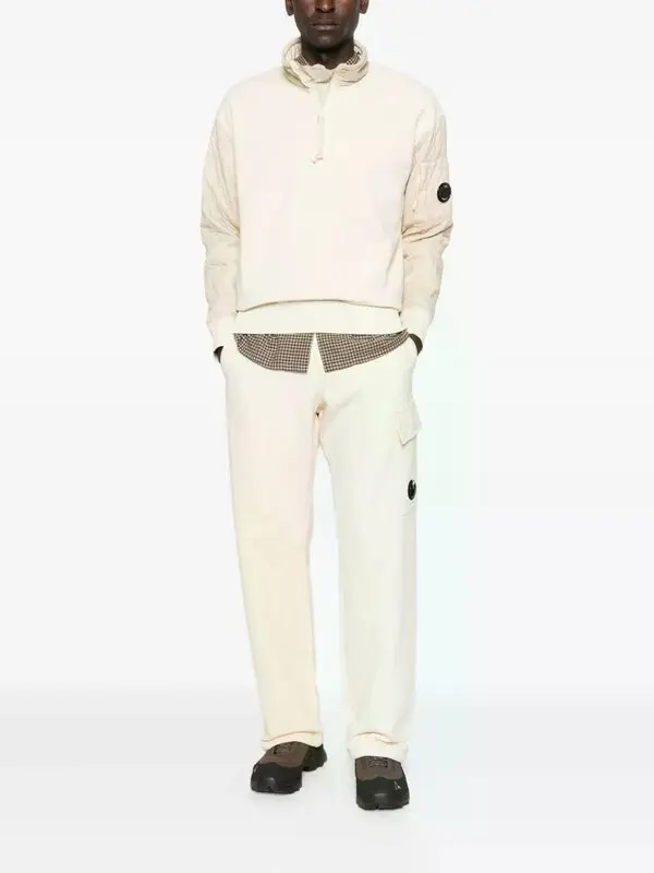 C.P. COMPANY Quilted Panel Half-zip Sweatshirt