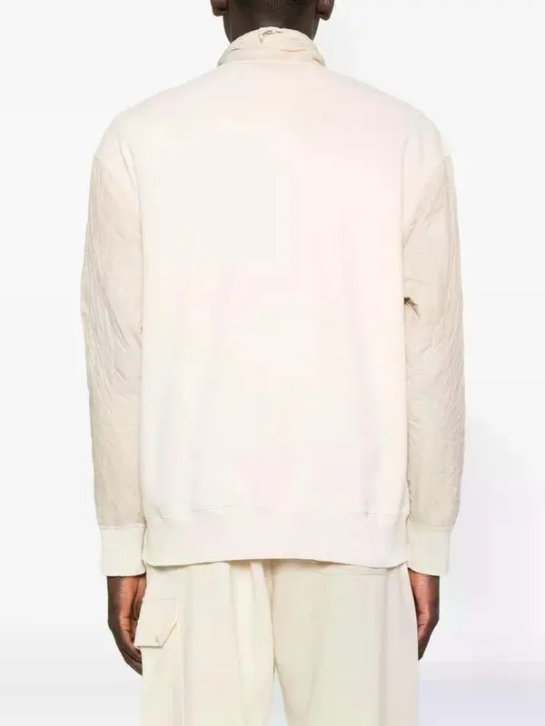 C.P. COMPANY Quilted Panel Half-zip Sweatshirt