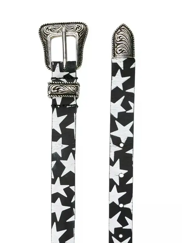 Saint Laurent Star Print Belt