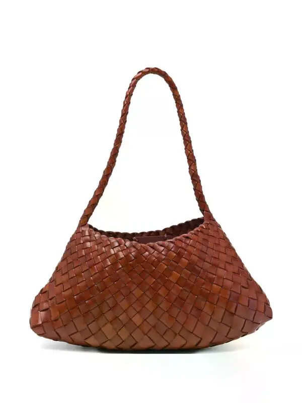 Dragon Diffusion Rosanna Woven-leather Shoulder Bag - Brown