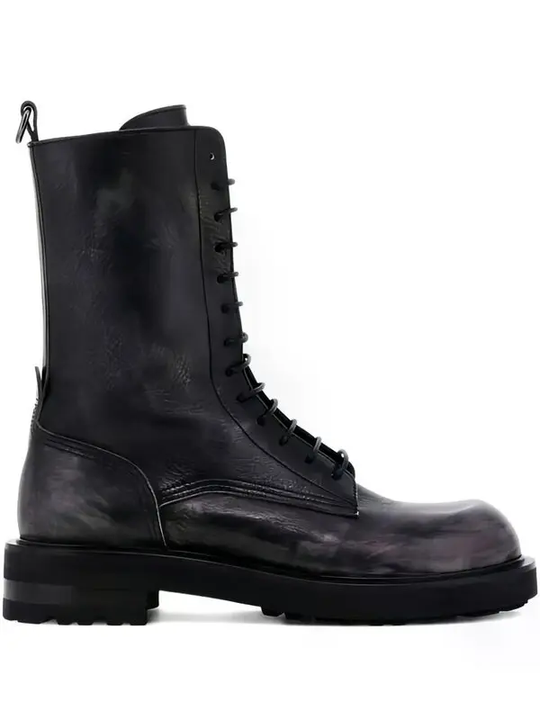 Roberto Cavalli Lace-up Leather Boots