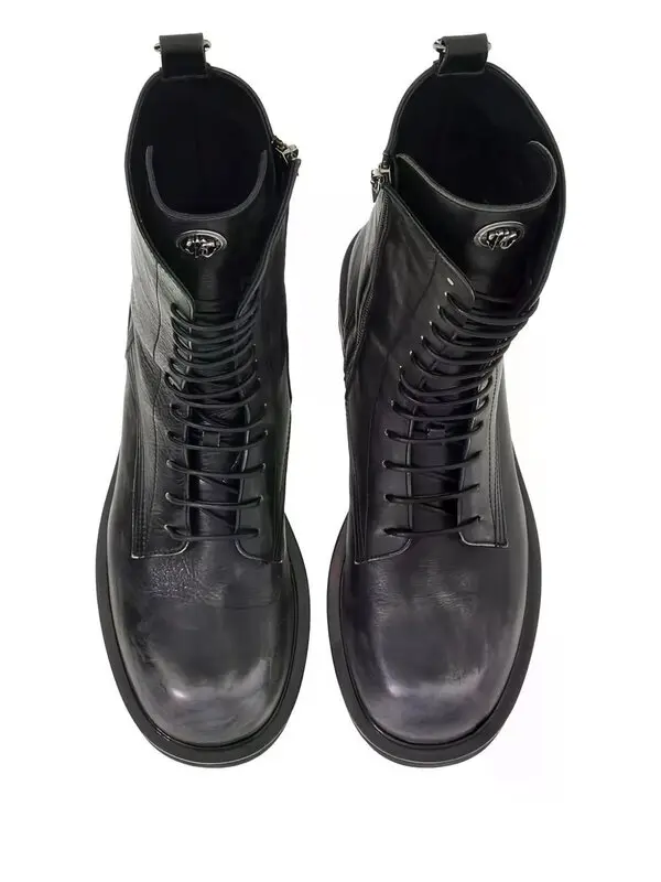 Roberto Cavalli Lace-up Leather Boots
