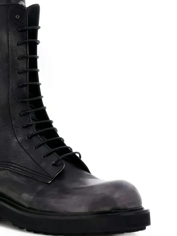 Roberto Cavalli Lace-up Leather Boots