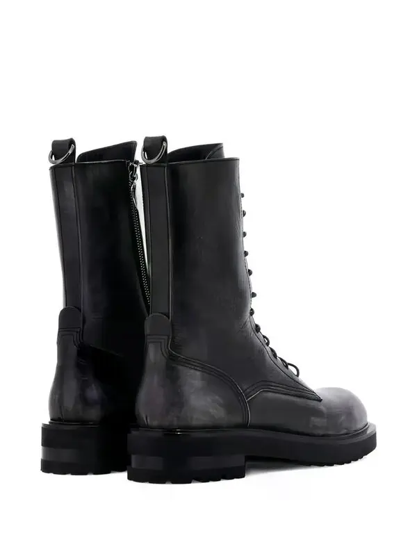 Roberto Cavalli Lace-up Leather Boots