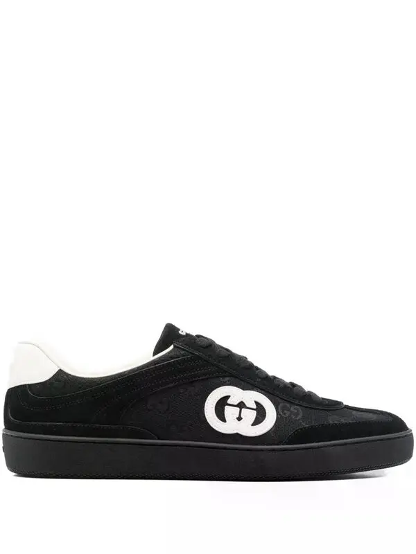Gucci Monogram Lace-up Sneakers