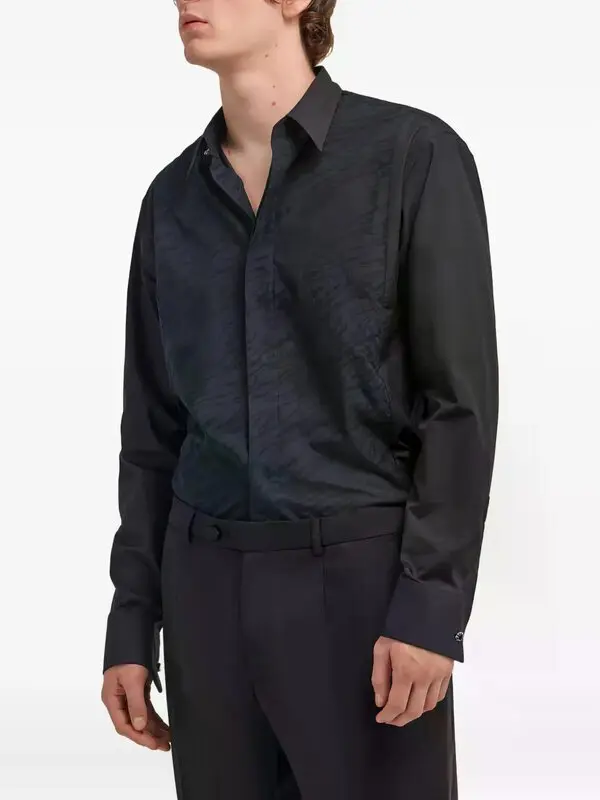 Roberto Cavalli Zebra-print Buttoned Shirt