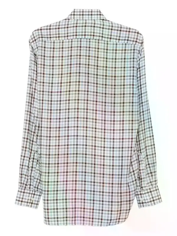 Paul & Shark Checked Cotton Shirt - Grey