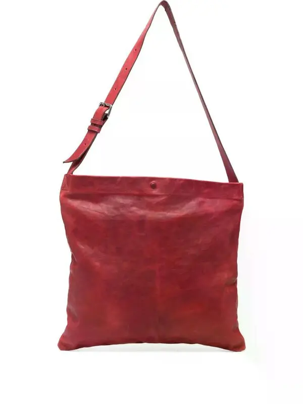 SOMMET Large Lidia Buckle-strap Leather Shoulder Bag