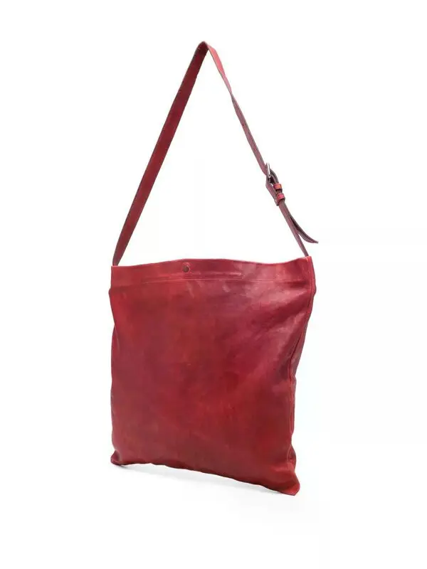SOMMET Large Lidia Buckle-strap Leather Shoulder Bag
