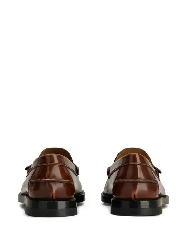 TOD'S Logo-charm Loafers - Brown