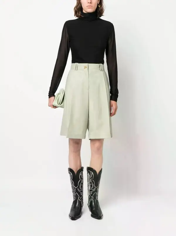 GANNI Roll-neck Long-sleeve Top